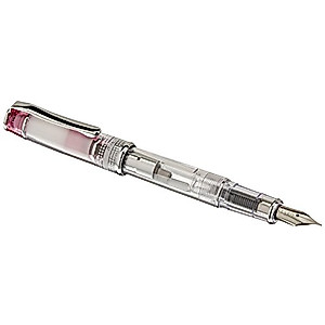Pilot Prera Iro-Ai Medium-Nib Fountain Pen, Transparent Pink Body (FPRN-350R-TPM)