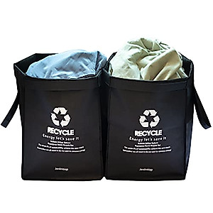 Jesintop Recycle Bins for Kitchen,Ultra-Large Capacity Recycle Waste Bin Bags for Kitchen Home Trash Sorting Bins Organizer Baskets,29 Gal Series(2pcs)