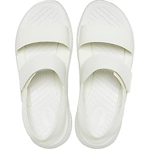 Crocs LiteRide 360 Sandals for Women, Almost White, 6
