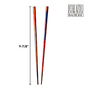 Baltique® Marrakesh Collection Reusable Chopsticks, Set of 4 Pairs, Non-Slip, 9-7/8" Long