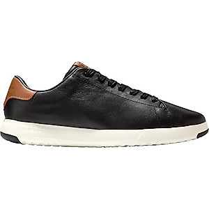 Cole Haan Men's Grandpro Tennis Fashion Sneaker, Black/British Tan, 10 M US