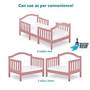 Dream On Me Rosie Toddler Bed in Classic Rose