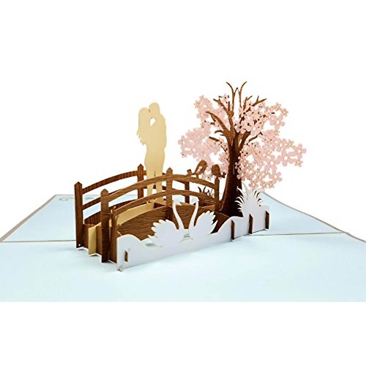 iGifts And Cards Happy 25th Anniversary 3D Pop Up Greeting Card -Soulmates, Celebration, Marriage, Being Together, Celebrate a Milestone, Silver Anniversary, Love Bridge, Congratulations, Romantic