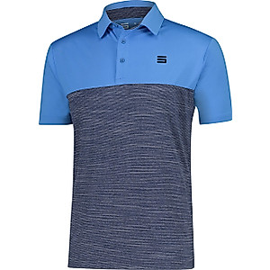 Three Sixty Six Quick Dry Golf Shirts for Men - Moisture Wicking Short-Sleeve Casual Polo Shirt