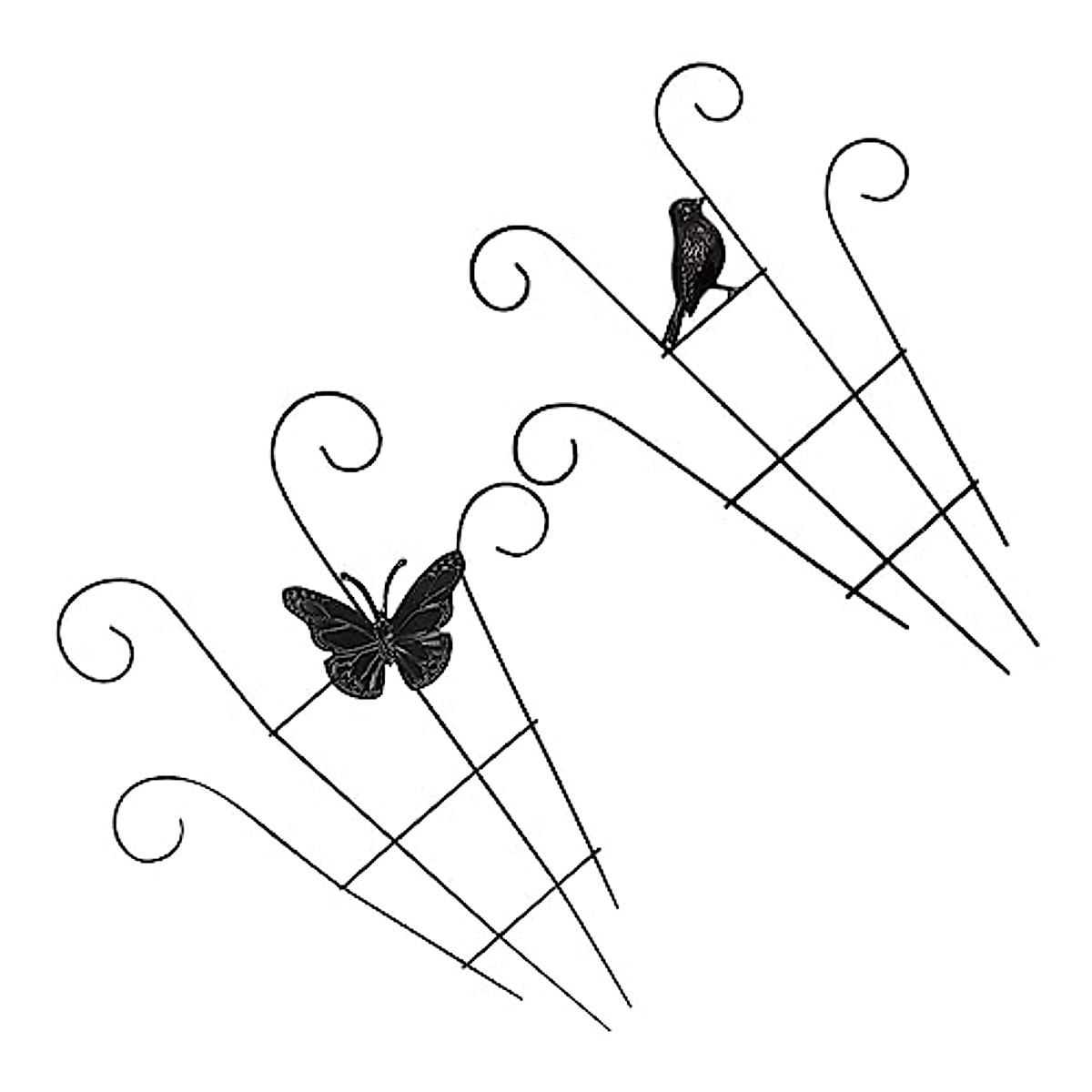 Yardwe 4 Pcs Flower Plant Rose Plant Outdoor Plant Flower Support Ring Stackable Flower Trellis Plants Ladder Trellis Decorative Plant Trellis Garden Supplies Trellis for Climbing Plant