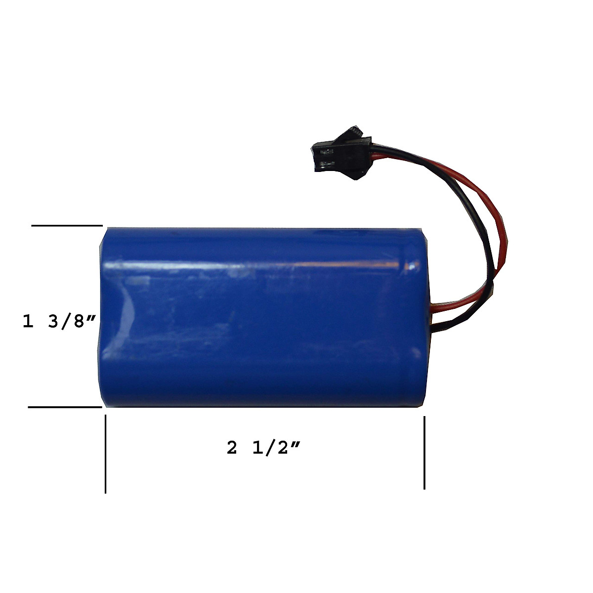 3.7V 3000mAh ICR18650 Rechargeable Battery Pack with SM 2P Plug