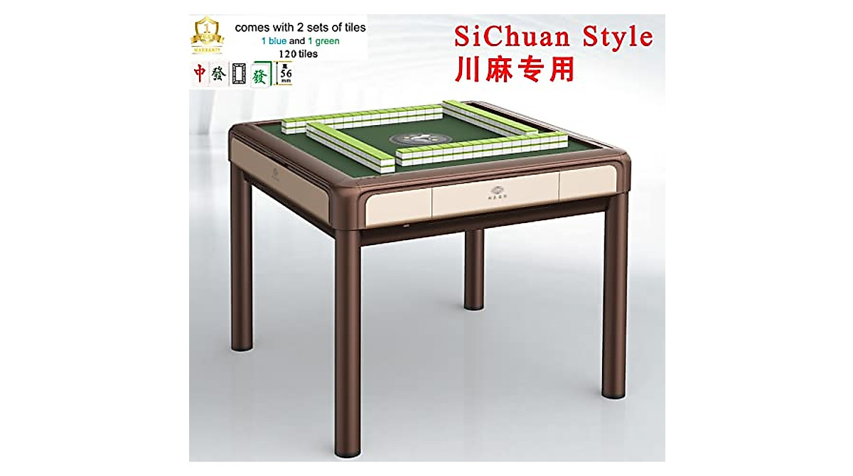 Sichuan Style Automatic Mahjong Table - Authentic 108-Tile Play & Large ...