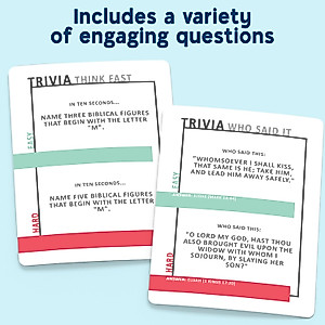 So You Think You Know The Bible - A Fun Bible Trivia Game for Families, Fellowships and Bible Study - A Great Christian Gift