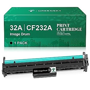 GREENSKY Compatible Image Drum Unit Replacement for HP 32A CF232A Drum for Pro M118dw M148dw M148fdw M203dw M227fdw M227fdn Printer (Black, 1 Pack)