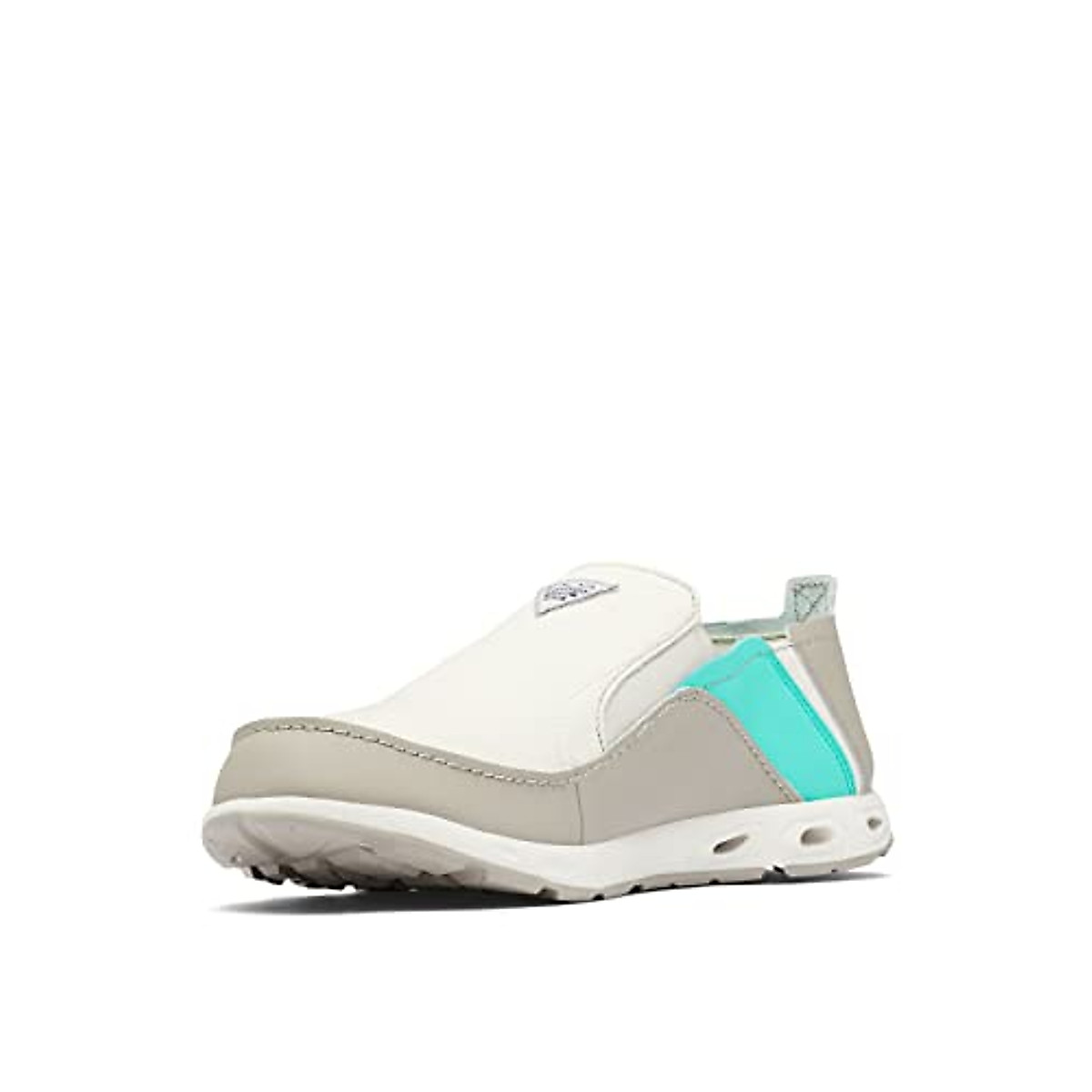Columbia Men's Bahama Vent PFG Boat Shoe, Cloud Grey/Electric Turquoise, 9.5