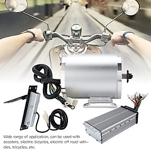 Dilwe Electric Bike Brushless Motor Kit,2000W 48V 34A Brushless Motor Kit High Speed Power for Electric Bike