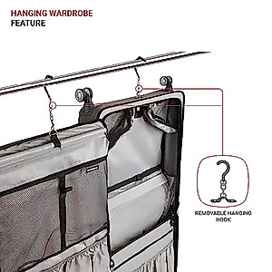 SwissGear 7895 Premium Rolling Garment Bag, Heather Grey, Carry-On Spinner Edition
