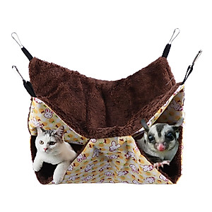 POPETPOP Ferret Toys Toys for Hamsters Hamster Hammock Pet Hammock for Cage Rat Hammocks for Cage Rat Toys and Accessories for Cage Bunk Bed Small Animals Bed Linings Squirrel Hammock