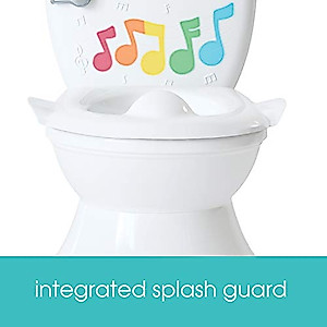 Summer My Size Potty Lights and Songs Transitions, White – Realistic Potty Training Toilet with Interactive Handle that Plays Music for Kids, Removable Potty Topper/Pot, Wipe Compartment, Splash Guard