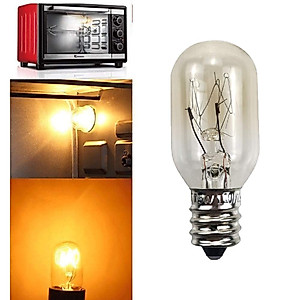 Lxcom Lighting T20 Incandescent Bulbs Salt Rock Lamp Bulb 15W Microwave Oven Light Bulbs 110V Stoven Bulbs E12 Base Appliance Lamp Warm White Kitchen Aid Oven Light Bulb, 8 Pack