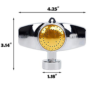 Twinkle Star 2 Pack Metal Spot Sprinkler, 360 Degree Square Circle Pattern Sprinkler with Gentle Water Flow, Hose Sprinklers Coverage Area Up to 30FT for Small Area Yard Lawn Garden Watering