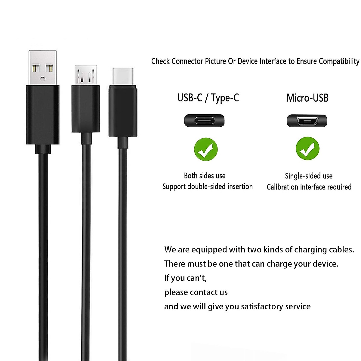 Tablet Fast Charger with 6.5Ft USB-C and Micro Cable (Designed for use with All Fire HD8 Tablets and All Fire HD8 Plus,Kids Edition,Kids Pro)