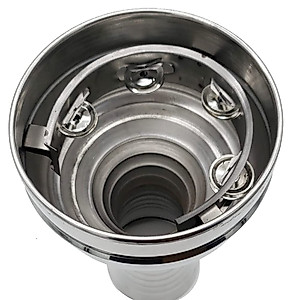 ZAZA Percussion 16'' Length Aluminum Darbuka, 8" Tunable Synthetic Head and Internal Jingles Doumbek (Silver)