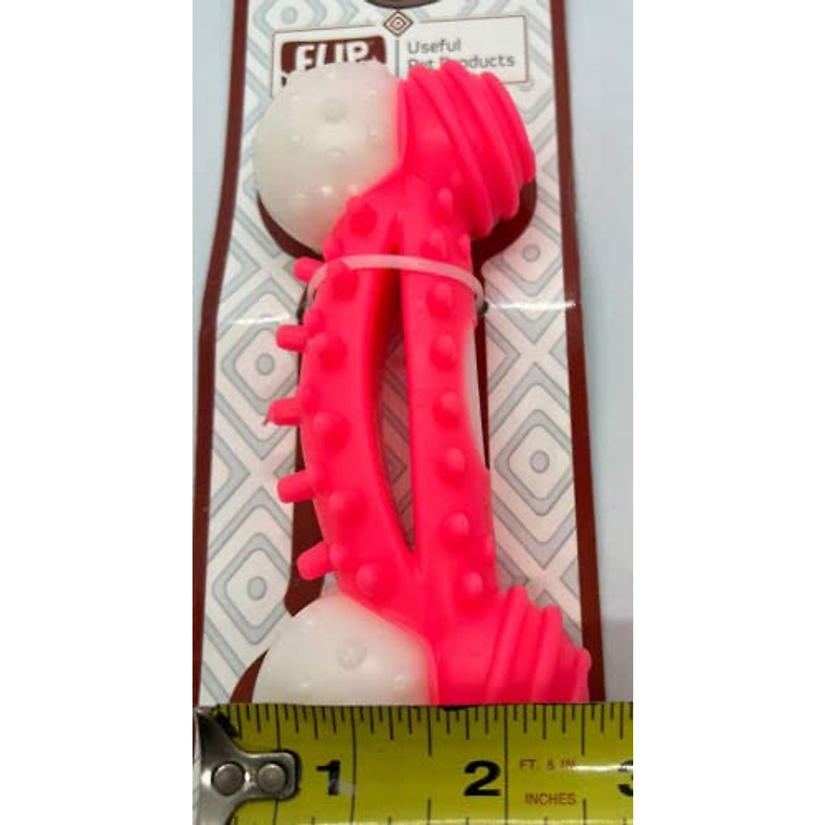 Dog Puppy Chew Fetch Toy Dental Hygiene Gum Health Exercise Fun 6 1/2" Outdoors Bone Shaped