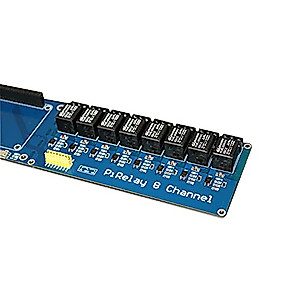 PiRelay 8 Power Relay Module for Raspberry Pi with 4.3inch HDMI LCD, 8 Channel Relay Shield for Raspberry Pi, Relay HAT Expansion Relay Board for Raspberry Pi 4B/3B+/3B/2B/B+/A+