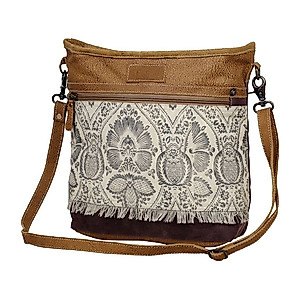 Myra Bag female Brandish Shoulder Bag Upcycled Canvas & Leather S-2656