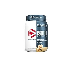 Dymatize ISO100 Hydrolyzed Protein Powder, 100% Whey Isolate , 25g of Protein, 5.5g BCAAs, Gluten Free, Fast Absorbing, Easy Digesting, Gourmet Vanilla, 20 Servings