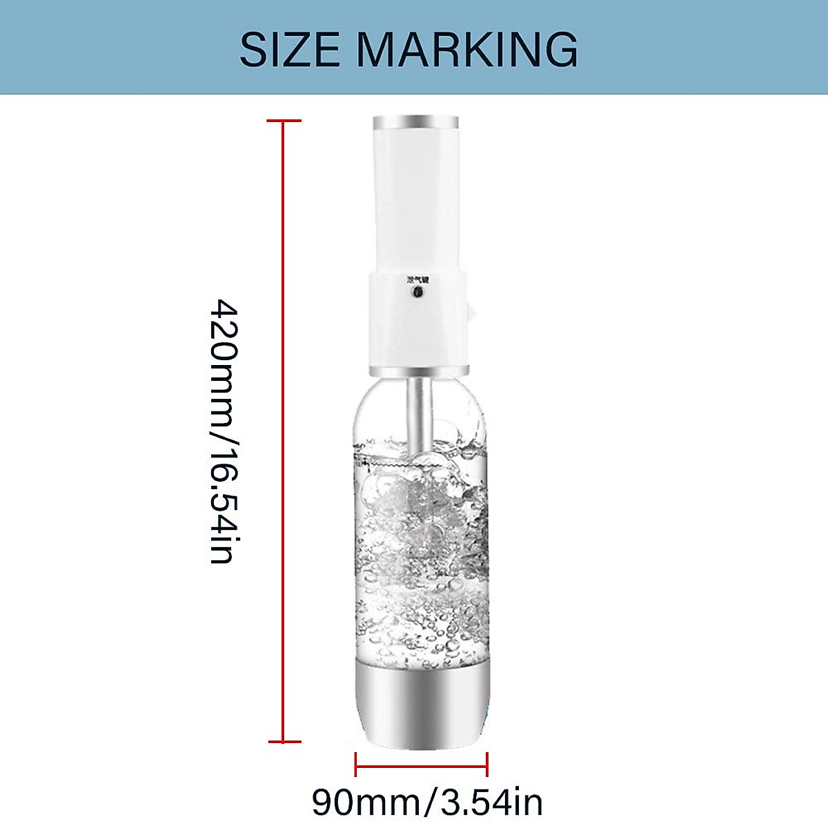 Portable Soda Maker Crystal Sparkling Water Maker Use Standard CO2 Cylinder for DIY Beverages Bubble Fruit Juice Cocktail Healthy Drinks