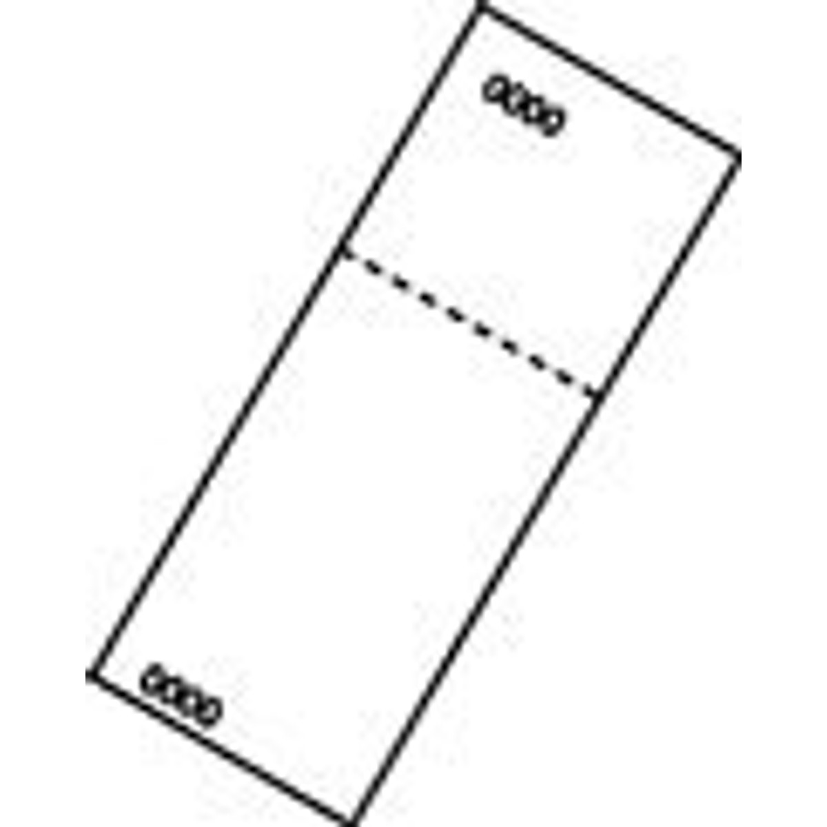 400 Label Outfitters® Pre Numbered Laser or Inkjet Printable Raffle, Event, or Other Tickets with Numbered Stub, White