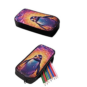 Cute Penguin School Bag For Kids Backpack With Lunch Bag and Pencil Bag, Cool Magical Animal Bag For Children Boys and Girls Bookbag