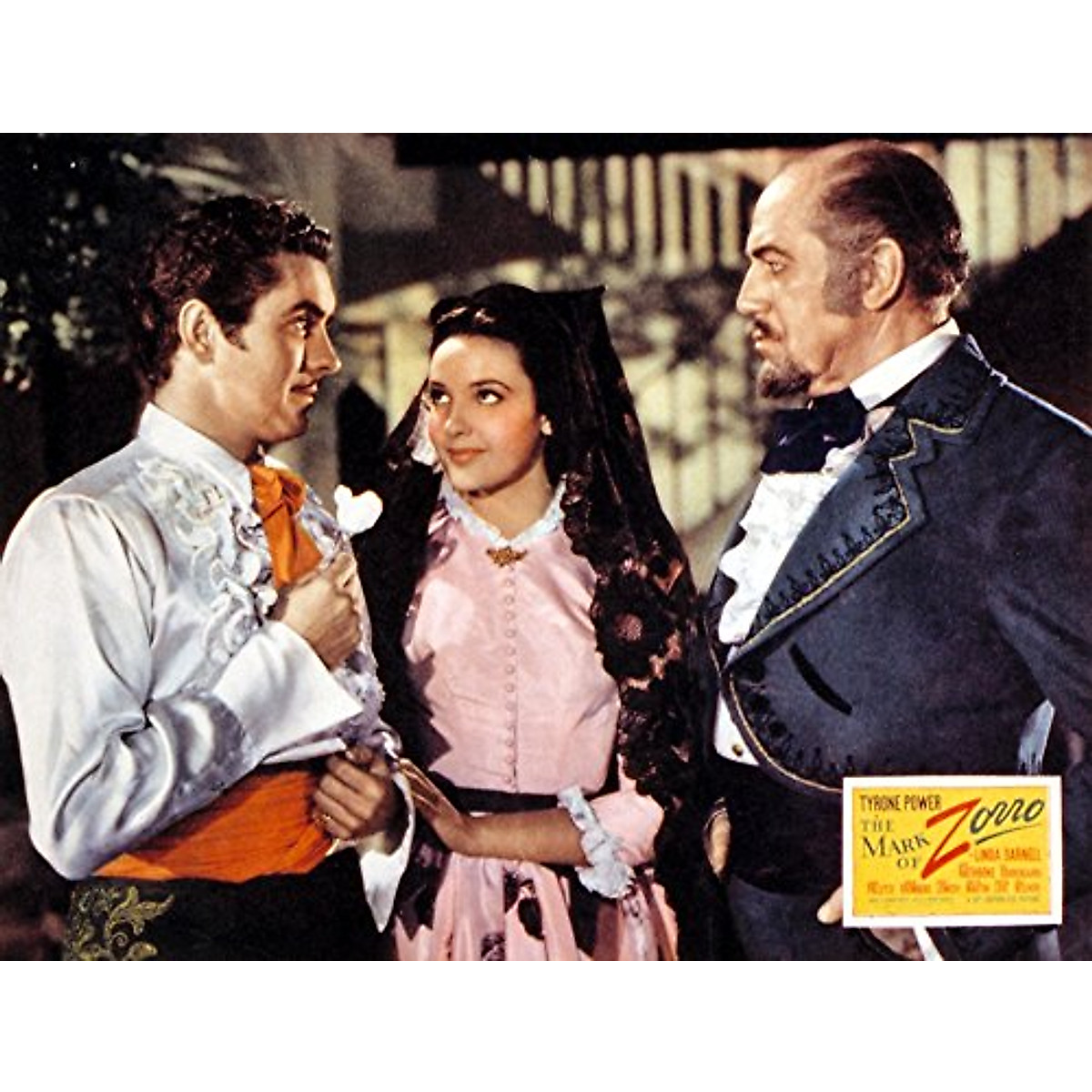 Posterazzi The Mark Of Zorro Tyrone Power Linda Darnell 1940 Tm & Copyright (C) 20Th Century Fox Film All Rights Reserved. Movie Masterprint Poster Print, (28 x 22)