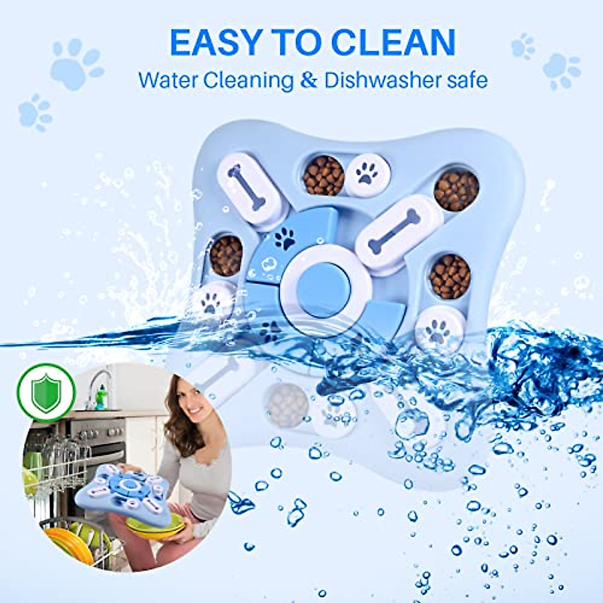 AVOAR Dog Puzzle Toys, Interactive Dog Toys for Large Medium Small Smart Dogs, Squeaky Dog Toys, Dog Enrichment Toys Dog mentally Stimulation Toys for Training, Dog Treat Chew Toy Gifts for Puppy&Cats