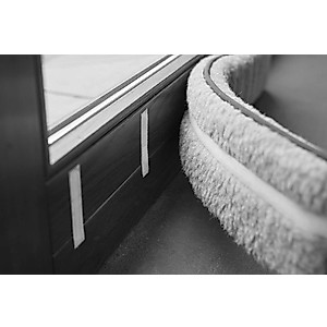 Wool Under Door Draft Stopper 36 inch Grey Under Door Noise Blocker Door Snake Draft Stopper for Bottom of Door Cold Air Blocker Door Seal Soundproofing Door Sweep Draft Guard