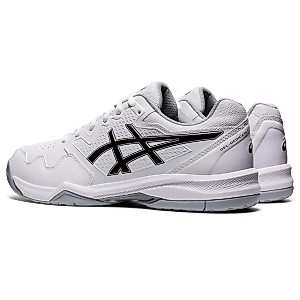 ASICS Men's Gel-Dedicate 7 Tennis Shoes, 11, White/Black
