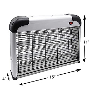 Lulu Home Electric Bug Zapper, Aluminium Indoor Insect Killer for Mosquito, Bug, Fly with Powerful 2800V Grid 20W Bulbs