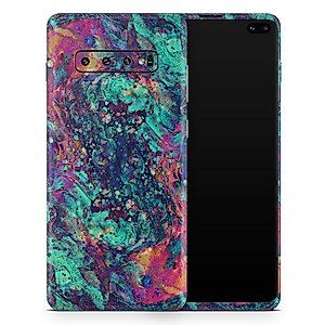DesignSkinz Liquid Abstract Paint Remix V91 Protective Vinyl Decal Wrap Skin Cover Compatible with The Samsung Galaxy S20 (Screen Trim & Back Glass Skin)