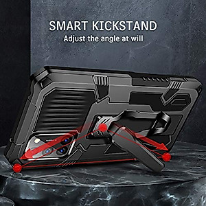 Grandcaser Case for Oppo Reno2 Z Ultra-Thin PC+TPU Luxury Shockproof Back Cover Armor Bumper Bracket Anti Fall Protective Cover for Oppo Reno2 Z/F 6.53" -Grey