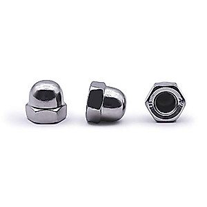 5/16-18 Acorn Hex Cap Dome Head Nuts, 304 Stainless Steel 18-8, Coarse Thread UNC, Full Thead Coverage, Pack of 25