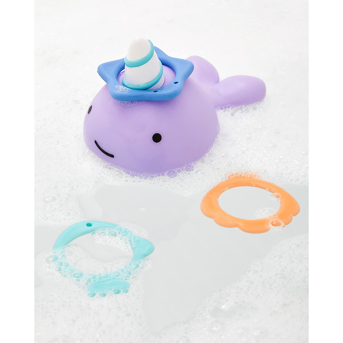 Skip Hop Baby Bath Toy, Zoo Narwhal Ring Toss