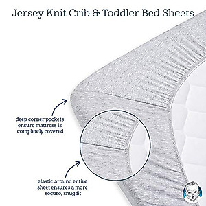Gerber Baby Boys Girls Neutral Newborn Infant Baby Toddler Nursery 100% Cotton Fitted Bedding Crib Sheet, I Love You White, 28" x 52 (Pack of 2)
