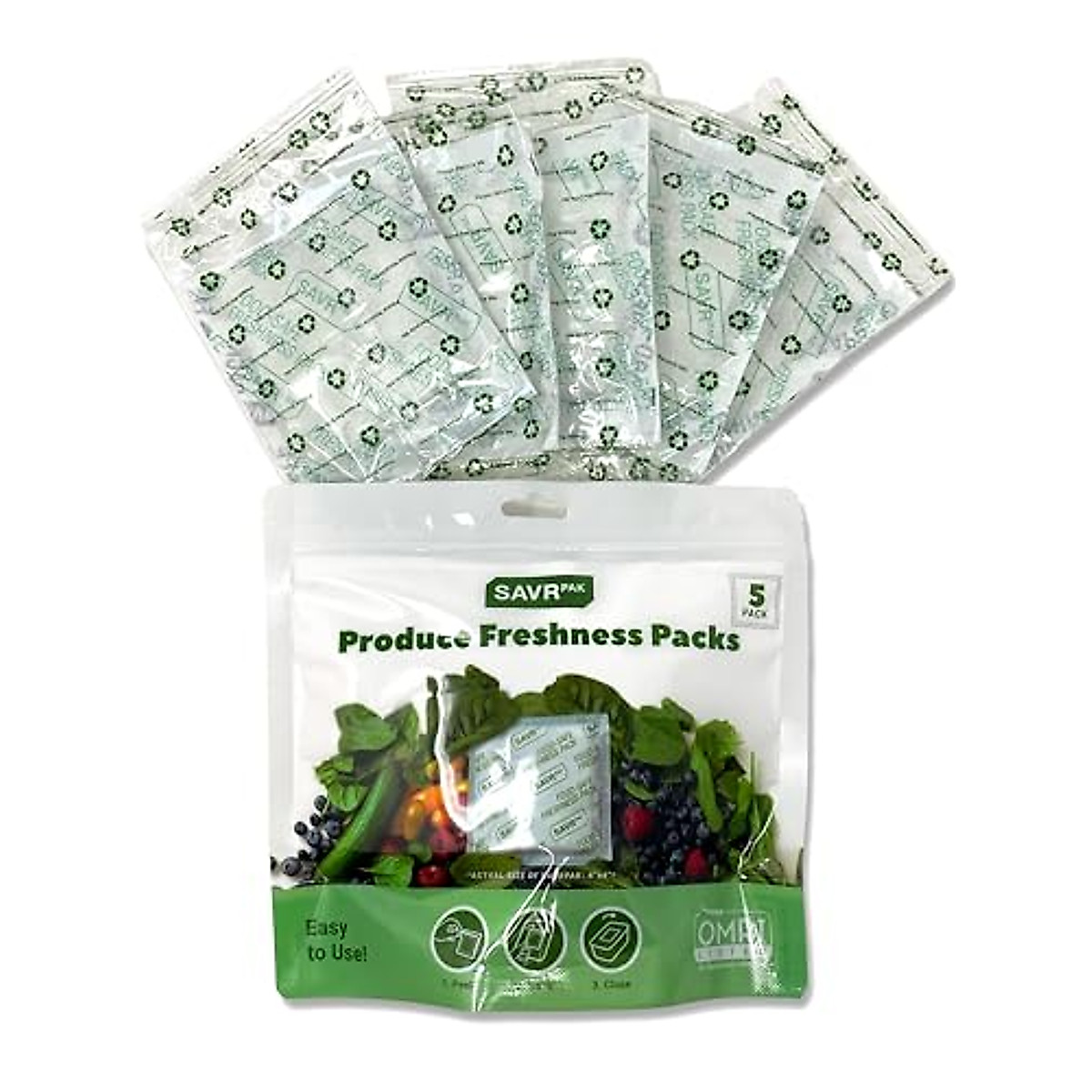 SAVRpak Freshness Packs keep your produce fresh and tasty 2-4X longer. SAVRpak is food-safe and certified for use with organics (20)