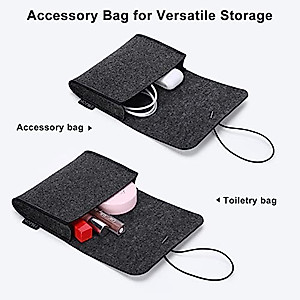 HOMIEE Laptop Sleeve Bag Compatible with MacBook Air/Pro, 13-13.3 inch Notebook, Compatible with MacBook Pro 14 inch 2023-2021 A2779 M2 A2442 M1, Felt Bag with Pocket and Small Case