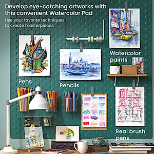 ARTEZA WATERCOLOR PAD 14 SHEETS, White