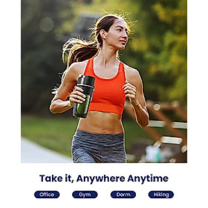 Elechelf Portable Blender for Shakes and Smoothies,Travel Blender USB Rechargeable,Cordless On the Go Blender,Personal Blender,Mini Blender,Small Blender ,Fast Fresh Juice Blender, Matte Black 12 oz 10 Blades