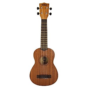 Official Kala Learn to Play Ukulele Soprano Starter Kit, Satin Mahogany – Includes online lessons, tuner app, and booklet (KALA-LTP-S)