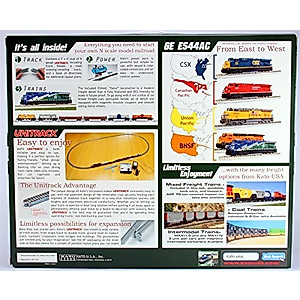 Kato 106-0021 N ES44AC Freight Train Set, CSX/Dark Future