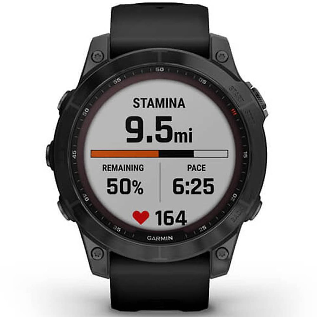 Garmin 010-02540-20 Fenix 7 Sapphire Solar Smartwatch Carbon Gray DLC Titanium with Black Band Bundle with 2 YR CPS Enhanced Protection Pack
