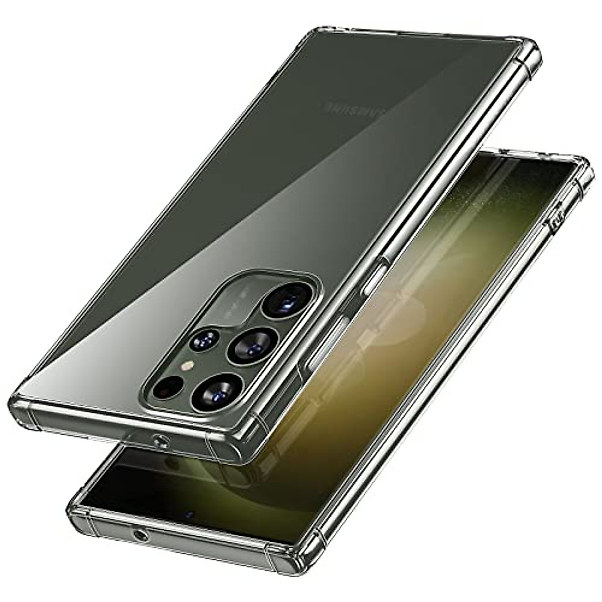 ESR for Samsung Galaxy S23 Ultra Case, S23 Ultra Phone Krystal Clear Case, Ultra-Yellowing Resistant, Military-Grade Drop Protection, Case for Samsung S23 Ultra, Transparent Slim Phone Cover, Clear