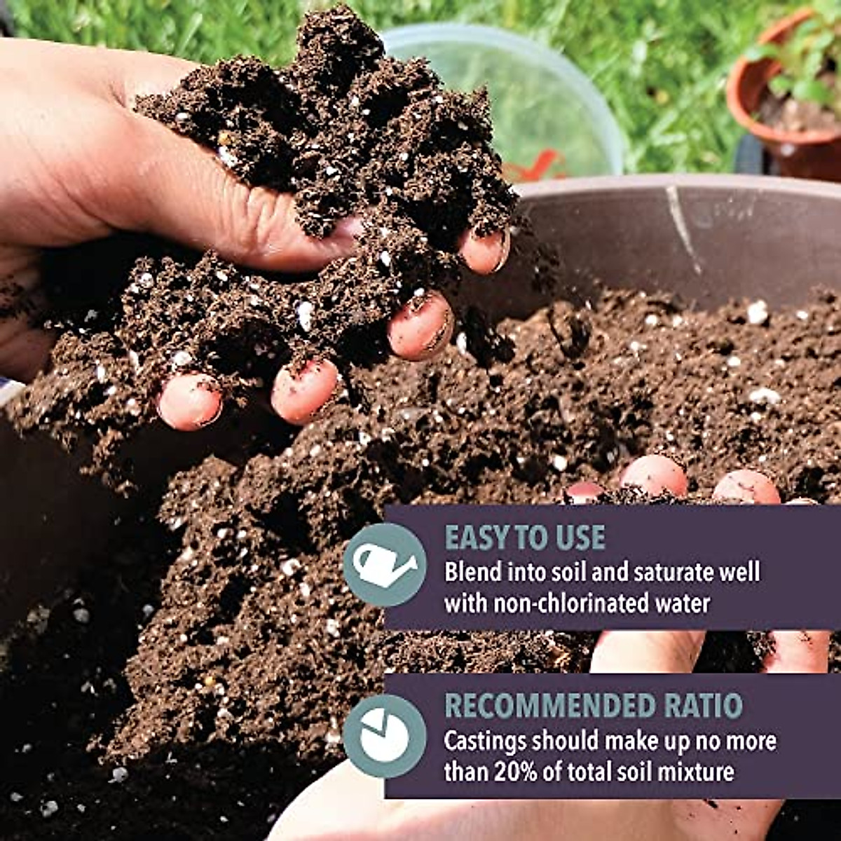 Arcadia Garden Products Worm Nerd Worm Castings, Natural Soil Additive for Lawns, Gardening and Potted Plants, 4 Pounds, Black (WN05) ***Cannot Ship to Hawaii***