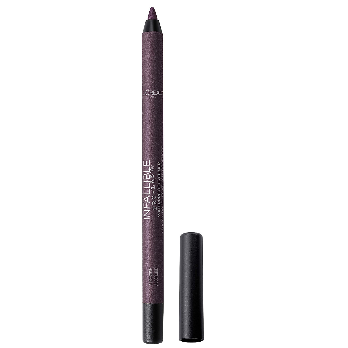 L’Oréal Paris Makeup Infallible Pro-Last Pencil Eyeliner, Waterproof and Smudge-Resistant, Glides on Easily to Create any Look, Aubergine, 0.042 oz.
