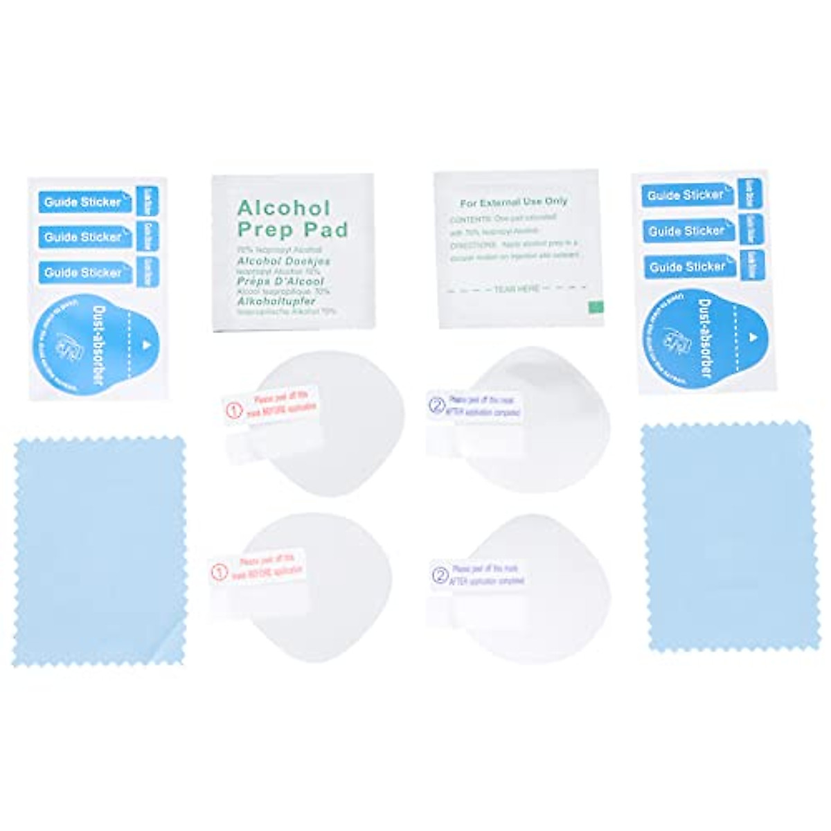 Kafuty-1 4Pcs VR Glasses HD Lens Protective Film for Oculus Quest 2, Scratch Proof, Sweat Proof, Dust Proof, Virtual Reality Glasses Accessories Lens Film Protective